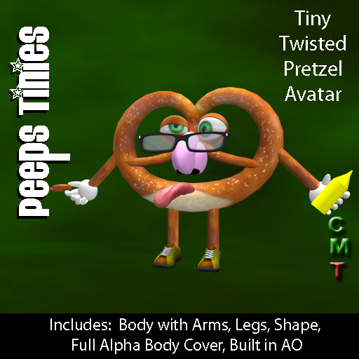 Second Life Marketplace Peeps Tinies Tiny Twisted Pretzel Avatar